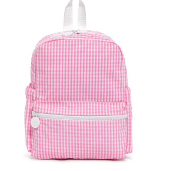 TRVL | Accessories | Trvl Design Mini Backer In Pink Gingham Toddler ...